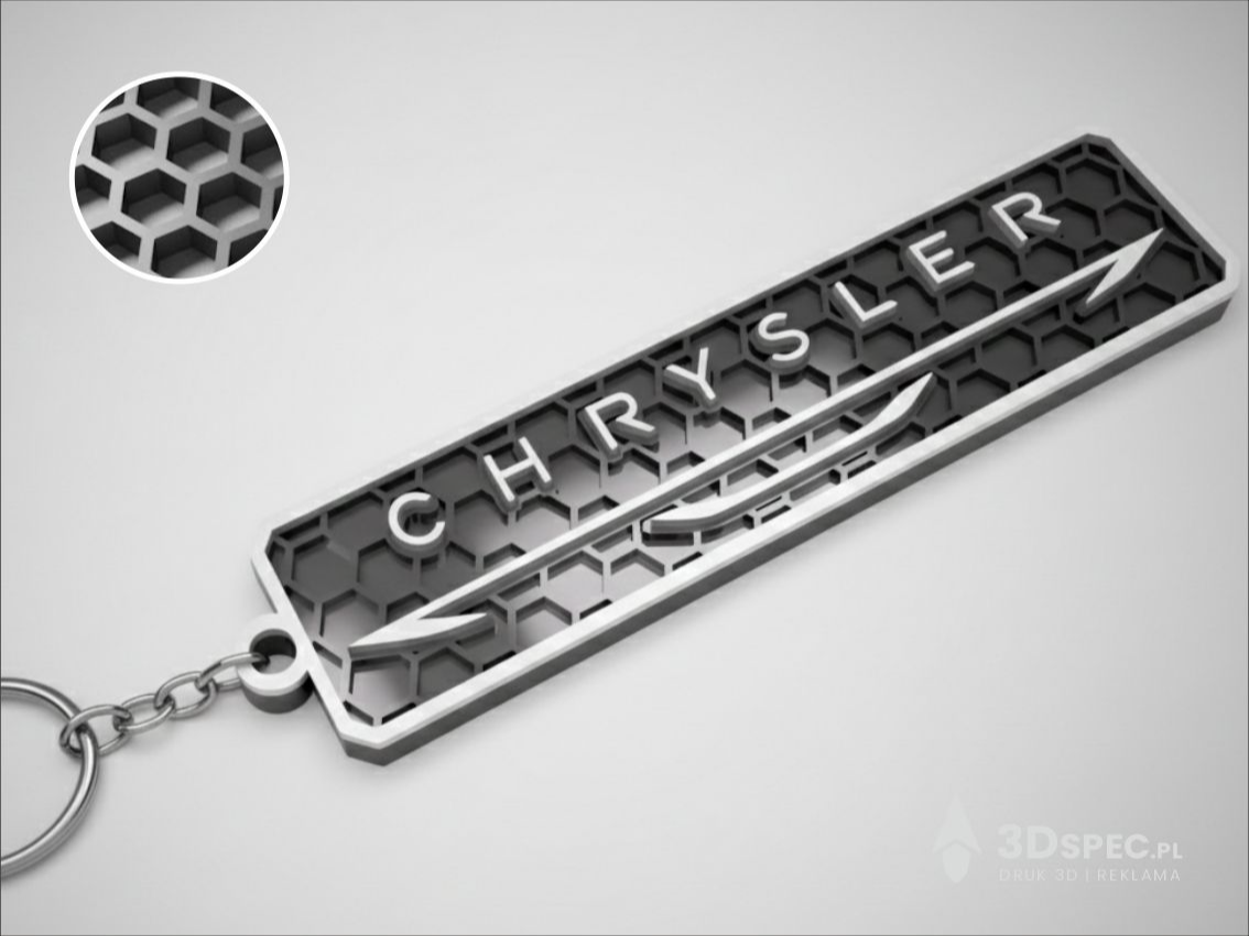 克莱斯勒标志钥匙扣 - 免费 3D 打印模型 - MakerWorld