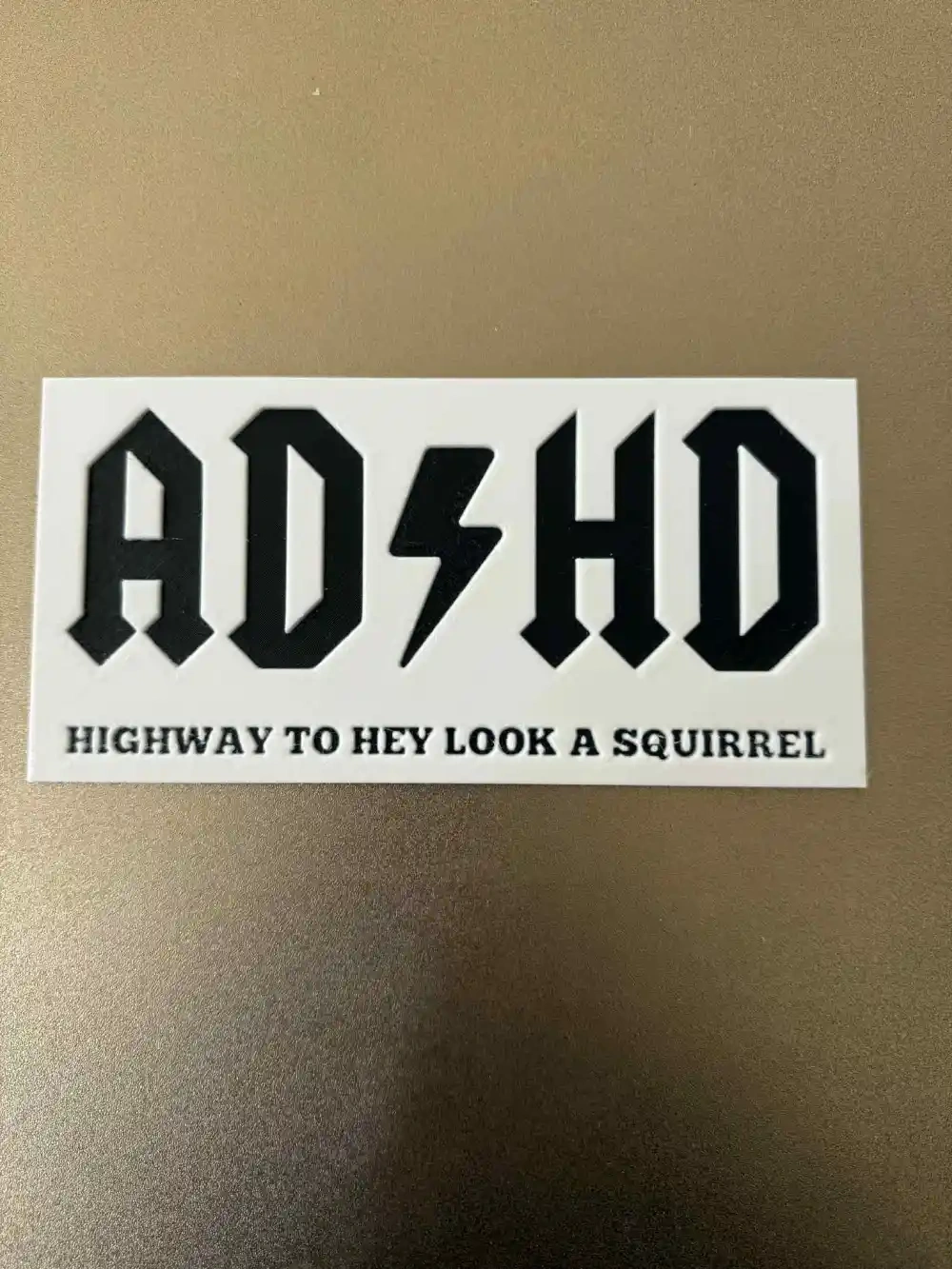 注意力缺陷多动障碍标志 - 免费 3D 打印模型 - MakerWorld