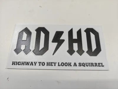 注意力缺陷多动障碍标志 - 免费 3D 打印模型 - MakerWorld