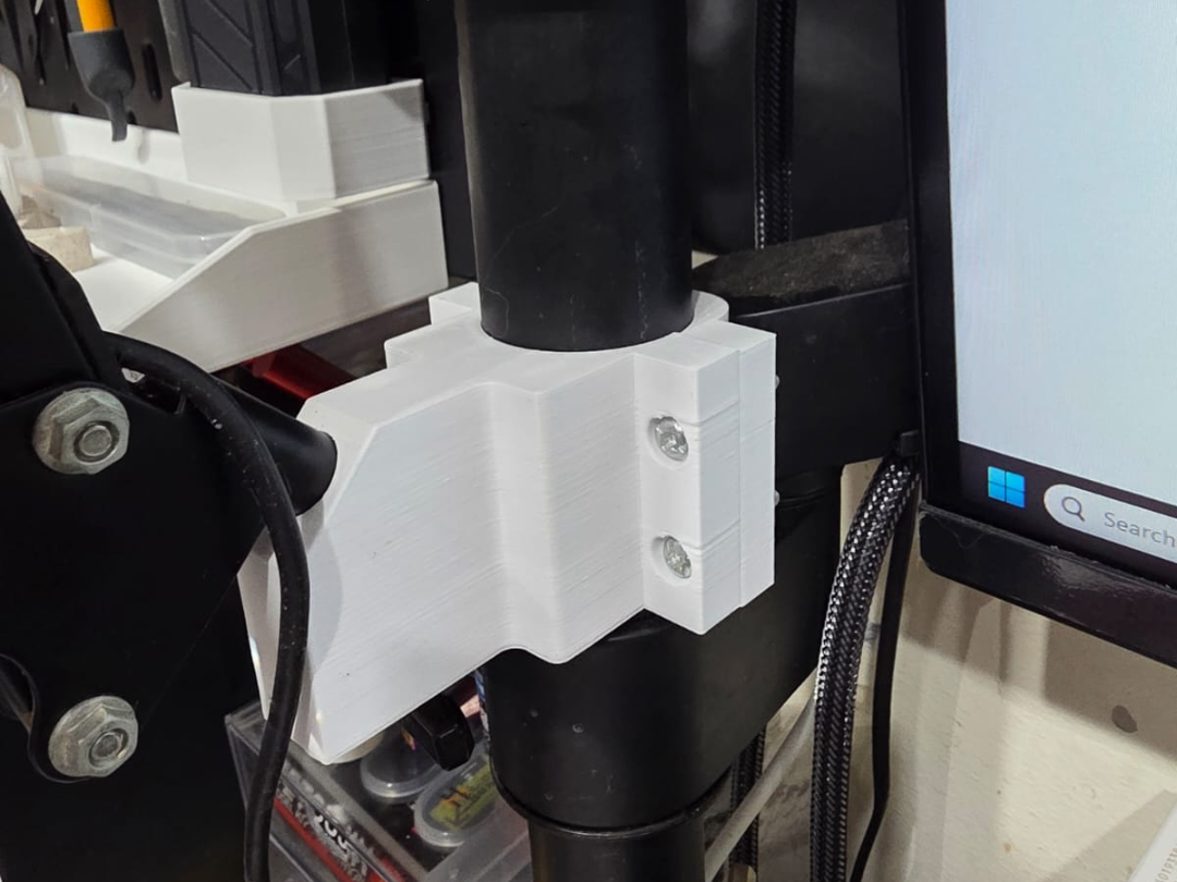 用于麦克风/放大镜臂的杆适配器 - 免费 3D 打印模型 - MakerWorld