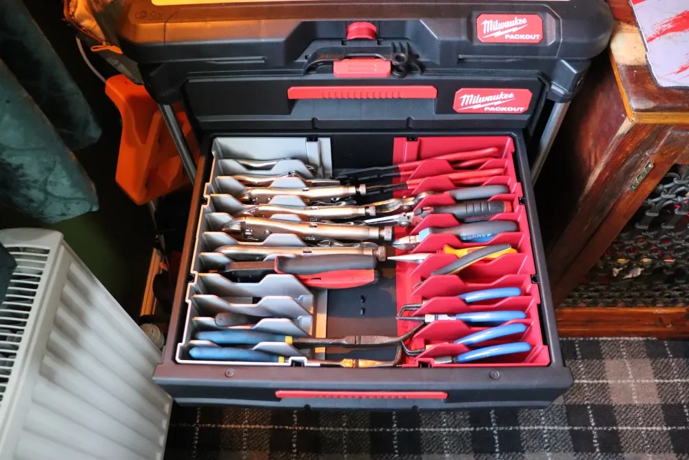 Packout 3 抽屉钳子收纳内件 - 免费 3D 打印模型 - MakerWorld