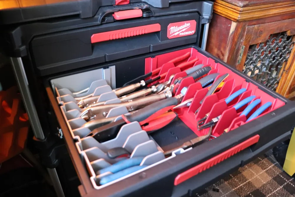 Packout 3 抽屉钳子收纳内件 - 免费 3D 打印模型 - MakerWorld