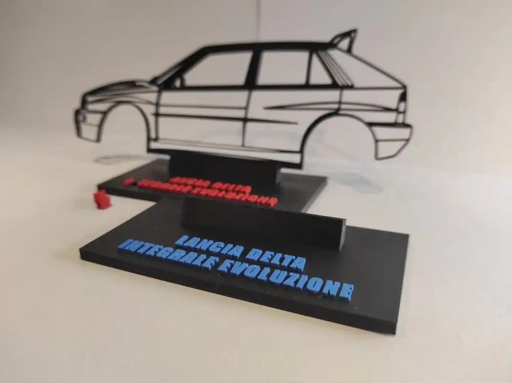 Lancia Delta Evoluzione 剪影 - 免费 3D 打印模型 - MakerWorld