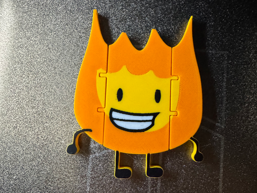 Firey - Battle for Dream Island BFDI 可活动的玩具 - 免费 3D 打印模型 - MakerWorld