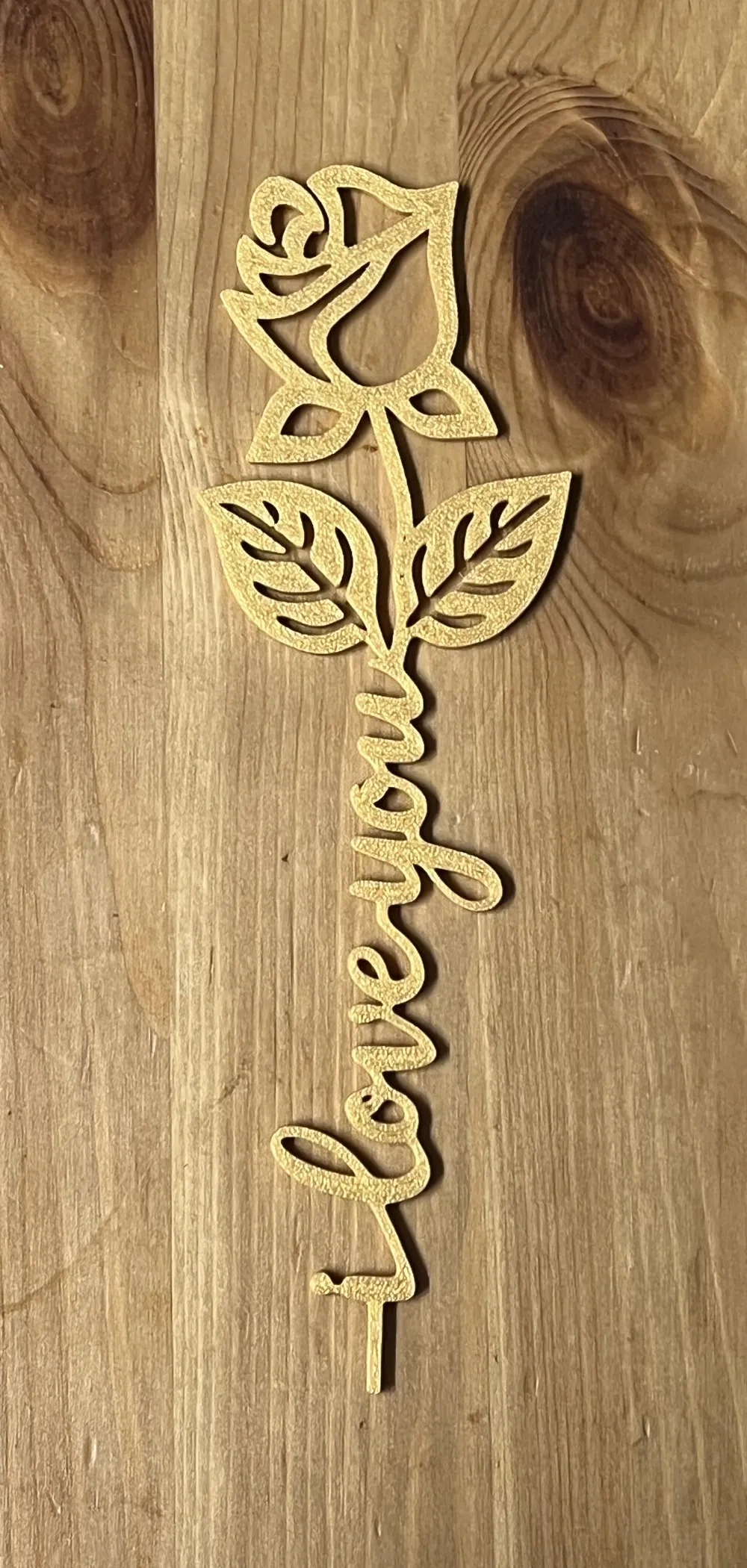 我爱你玫瑰书签/礼物 - 免费 3D 打印模型 - MakerWorld