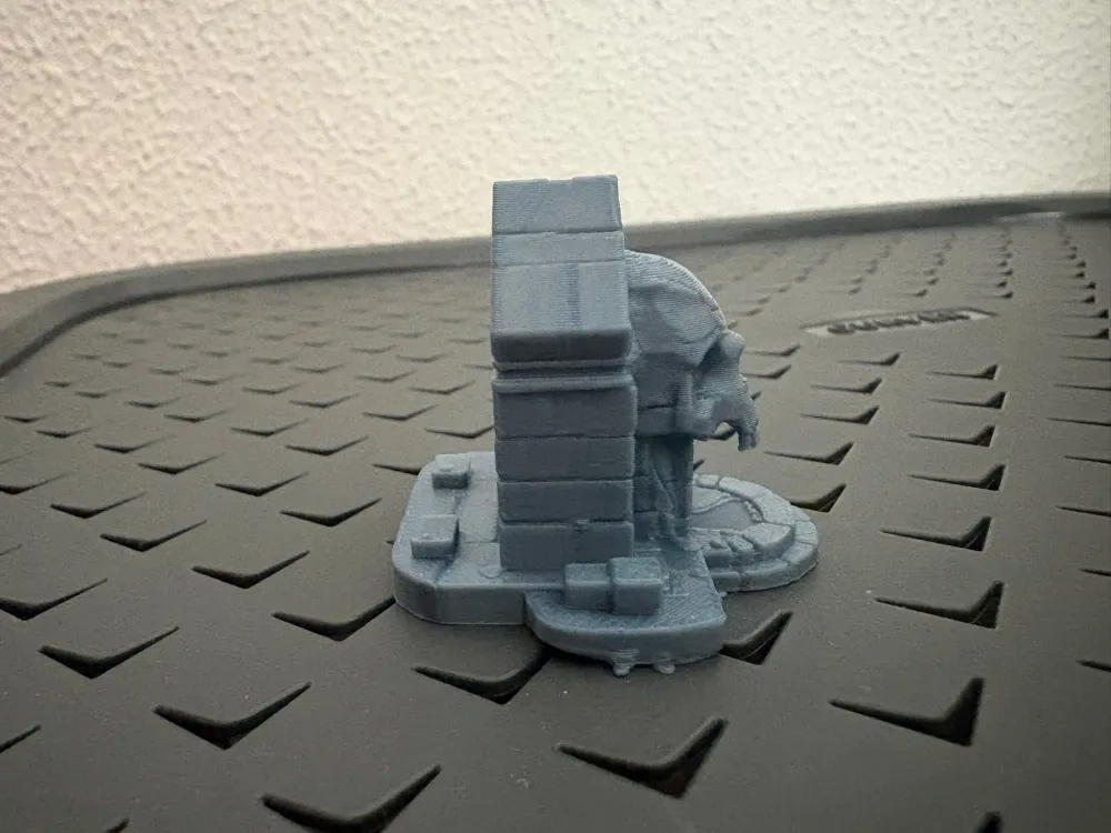 远古骷髅传送门 长满苔藓的废墟 &地下城入口 - 免费 3D 打印模型 - MakerWorld