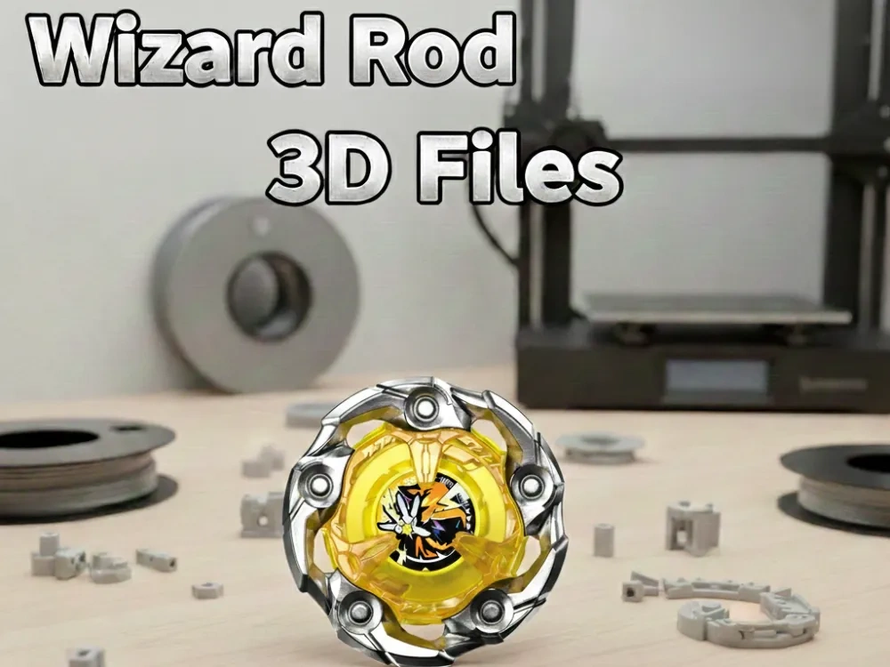 Wizard Rod 3D 文件 Beyblade x - 免费 3D 打印模型 - MakerWorld